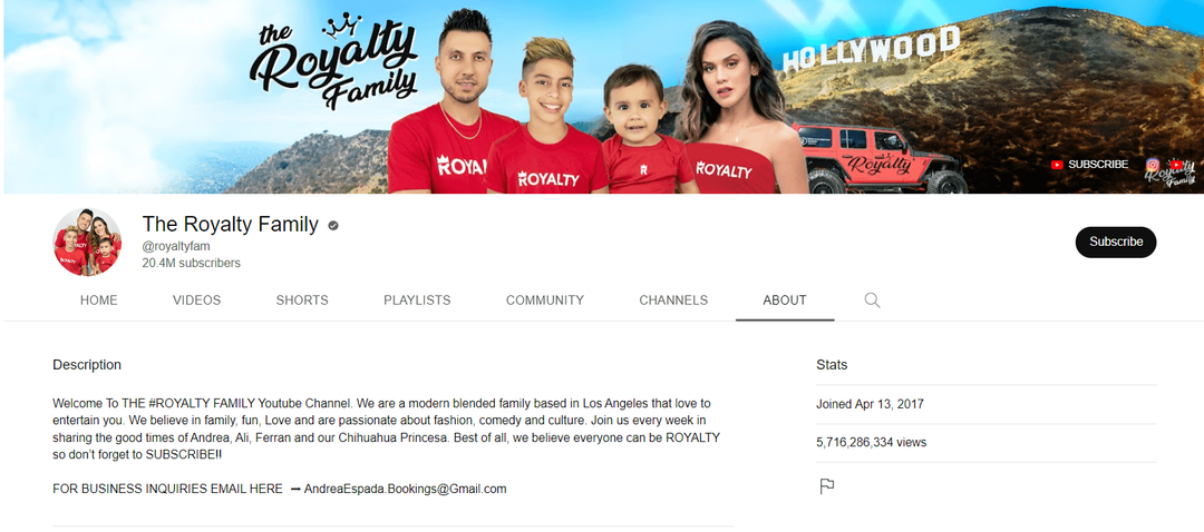 AI YouTube Channel Description (Bio) Generator